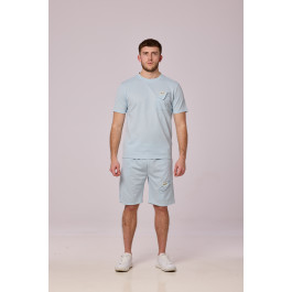 Chest Pocket Pique Set in Baby Blue